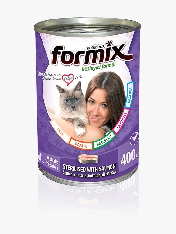 Formix Somonlu Kısırlaştırılmış Yetişkin Kedi Maması 400 Gr
